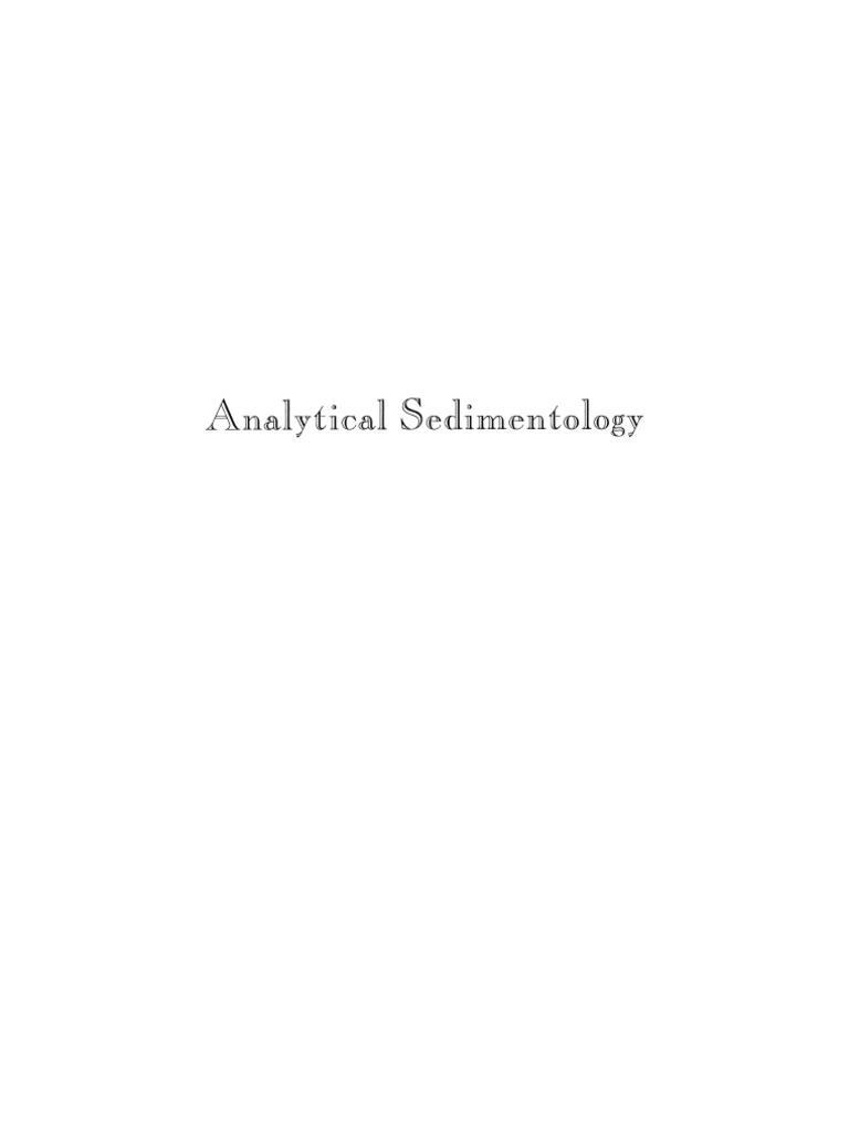 Douglas W. Lewis, David McConchie (Auth.) - Analytical Sedimentology ...