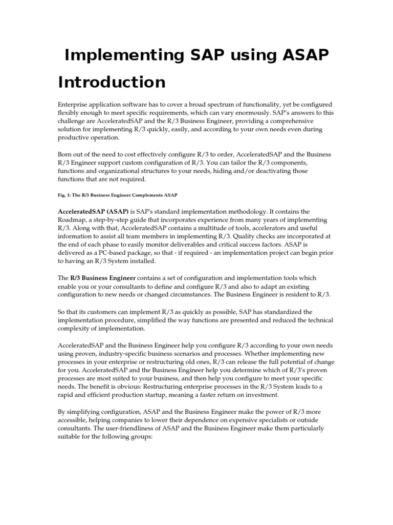 ASAP Methodology Manual | PDF | Computers | Technology & Engineering