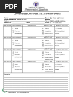 DepED Intake Sheet Forms Per DO 40, S. 2012 | PDF