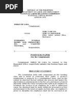 Position Paper Labor Case | PDF | Employment | Complaint