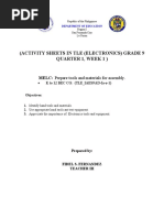 Grade 10 EIM Learning Activity Sheets | PDF | Electrical Wiring | Wire