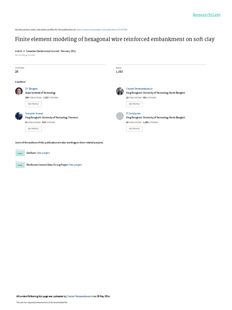 Finite Element Modeling of Hexagonal Wire Reinforc | PDF | Young's ...