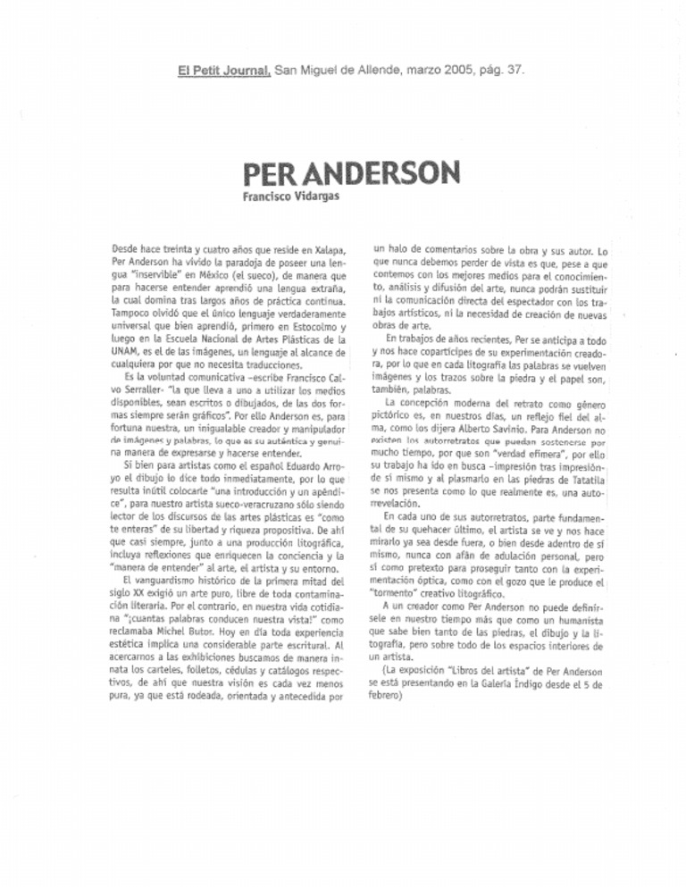 Per Anderson 3.05 | PDF