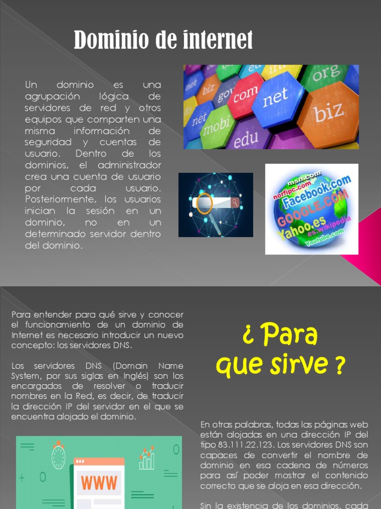 Dominios de Internet | PDF | Nombre de dominio | Informática