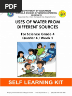 Grade 4 Lesson Plan: Water Sources | PDF | Water | Fresh Water