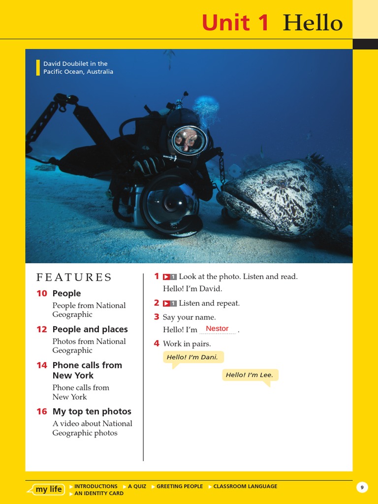 Life 2E Beginner Unit 1 SB | PDF | Russian Language | English Language