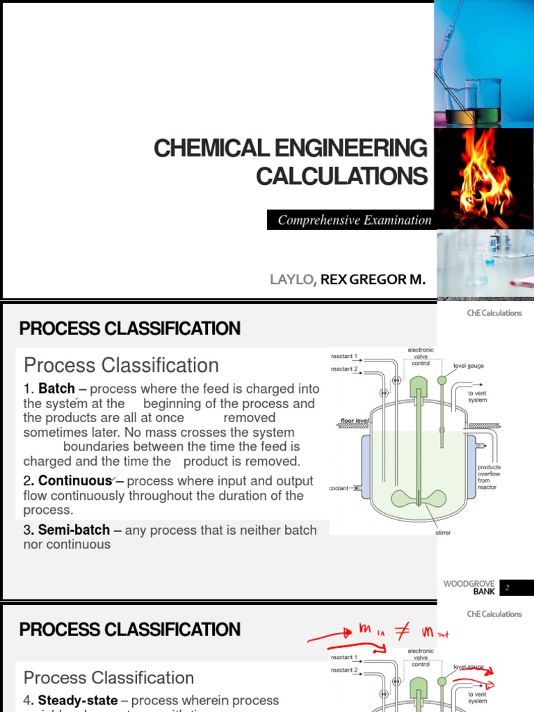 Analysis of Chemical Reaction Processes: Material Balances for Reactive ...