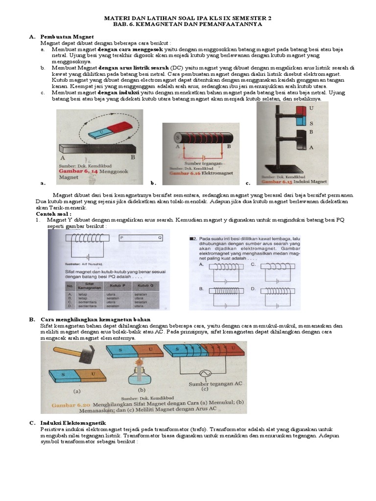 Materi Dan Latihan Soal Ipa KLS Ix Semester 2 | PDF