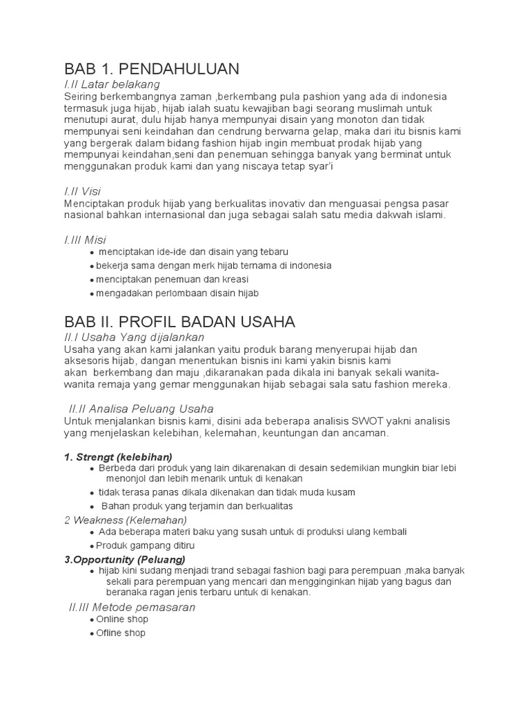 Proposal Produk | PDF