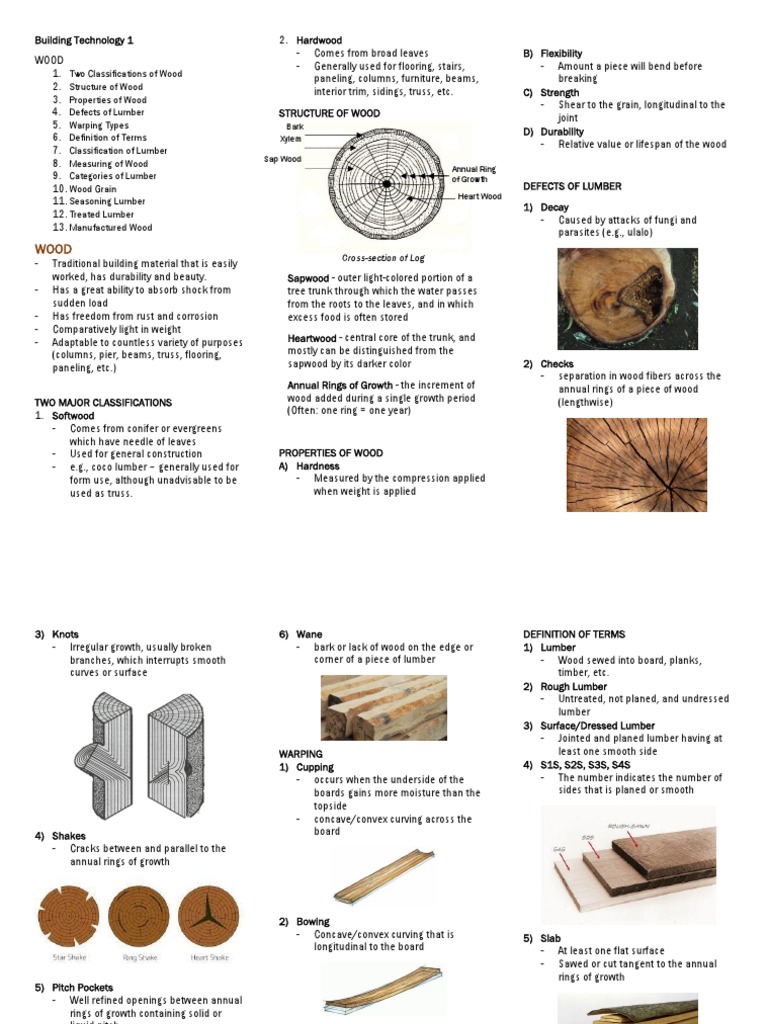 Timber Properties and Classifications | PDF | Concrete | Lumber