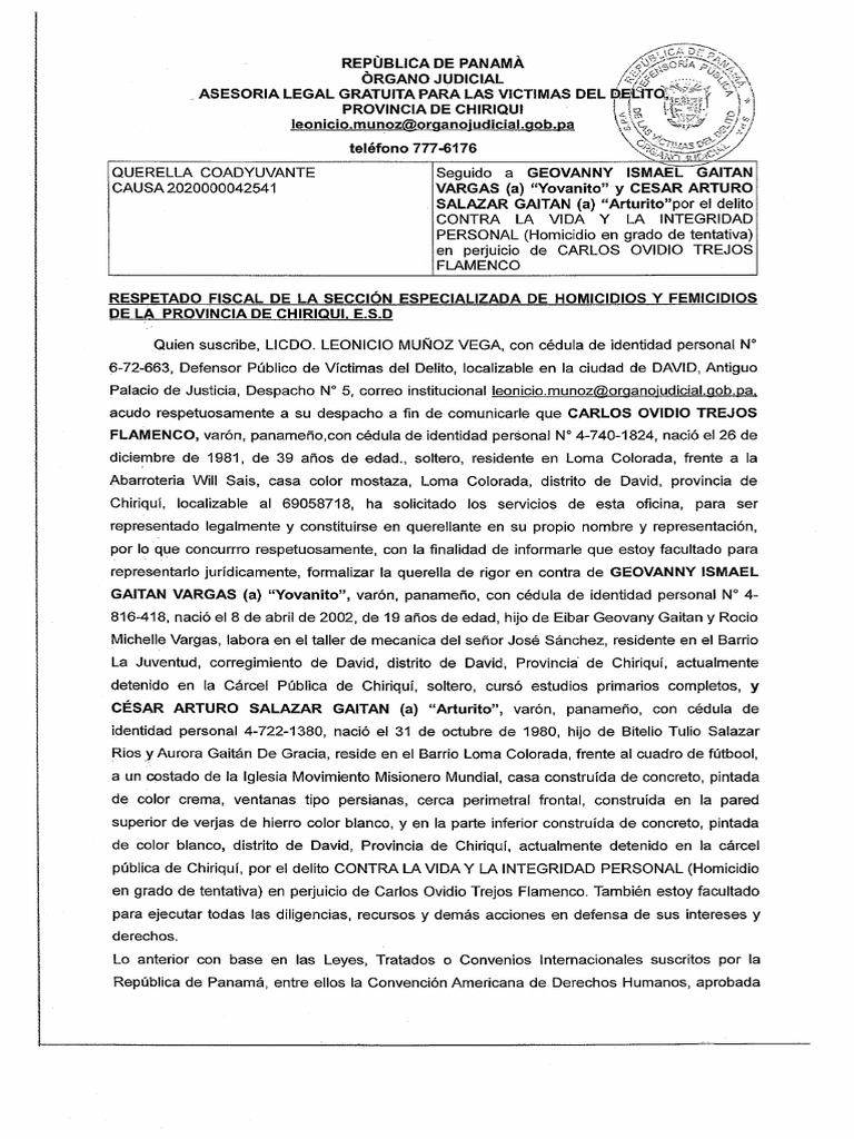 Querella Arturito | PDF