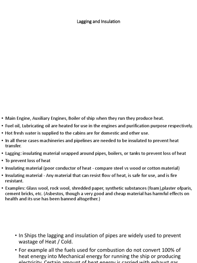 Lagging and Insulation | PDF | Thermal Insulation | Polystyrene