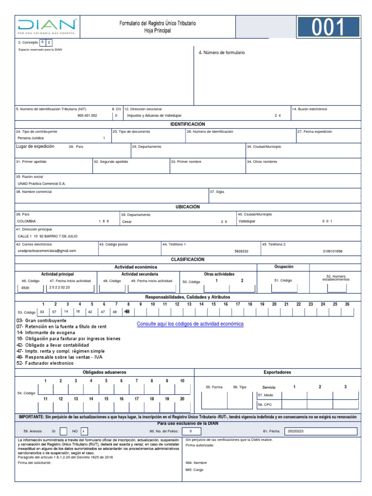 Formulario de Rut | PDF | Gobierno | Economias