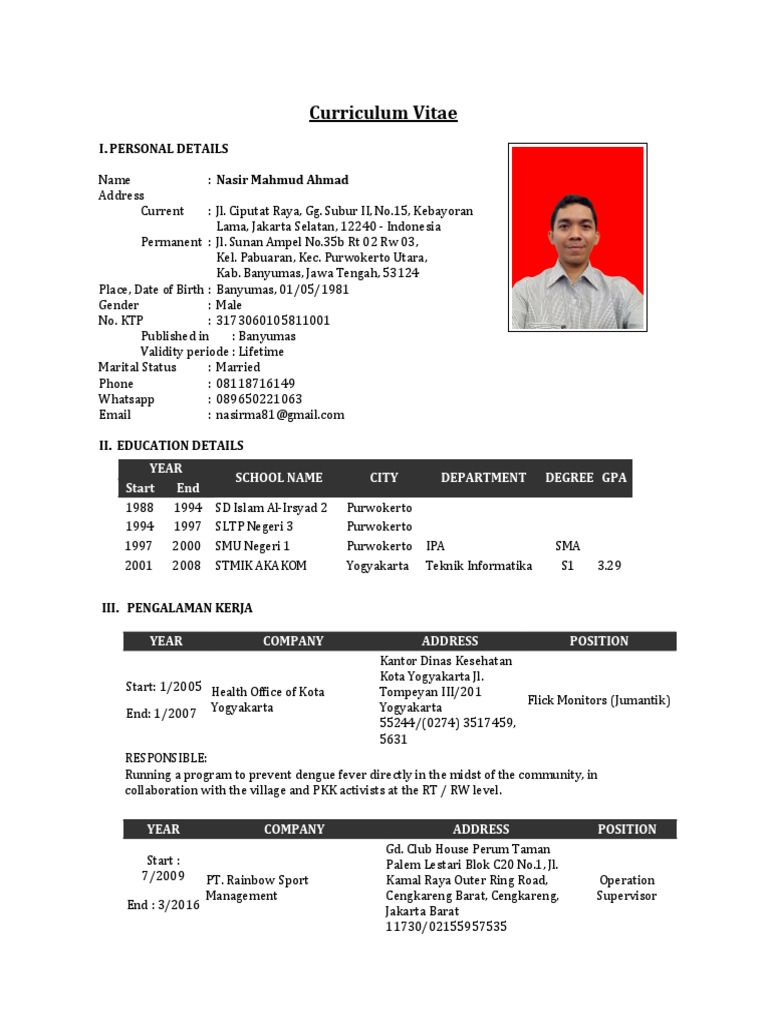 CV - Nasir Mahmud Ahmad (English) | PDF | Computer Science | Software