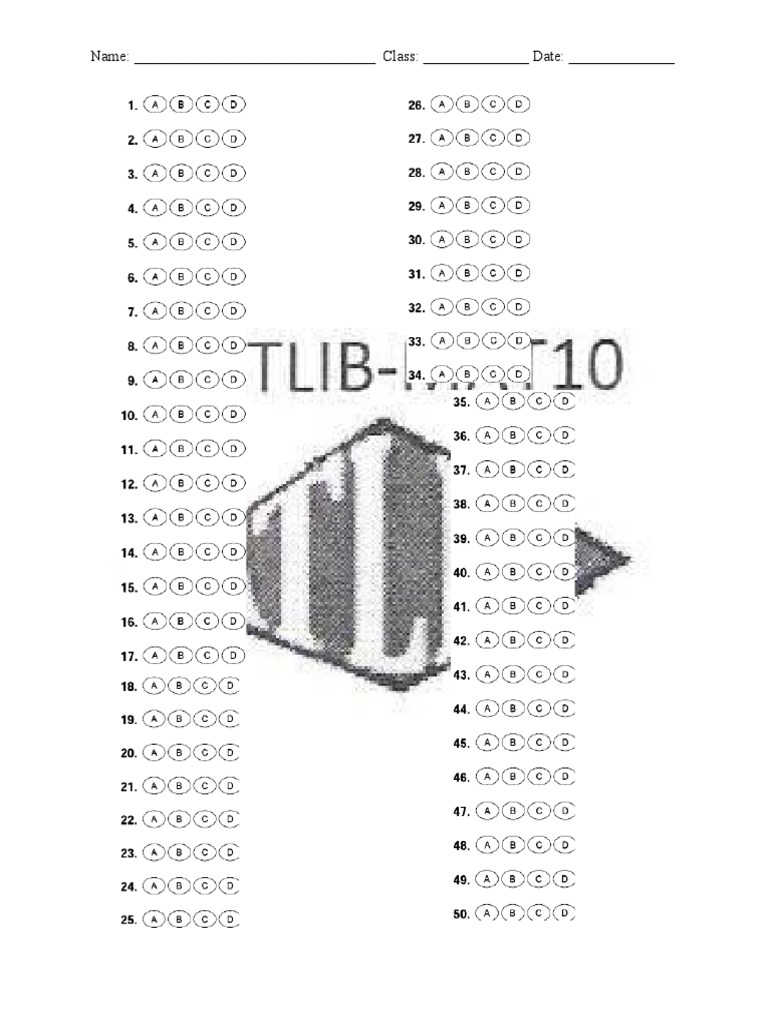 ATLIB Answer Sheet | PDF