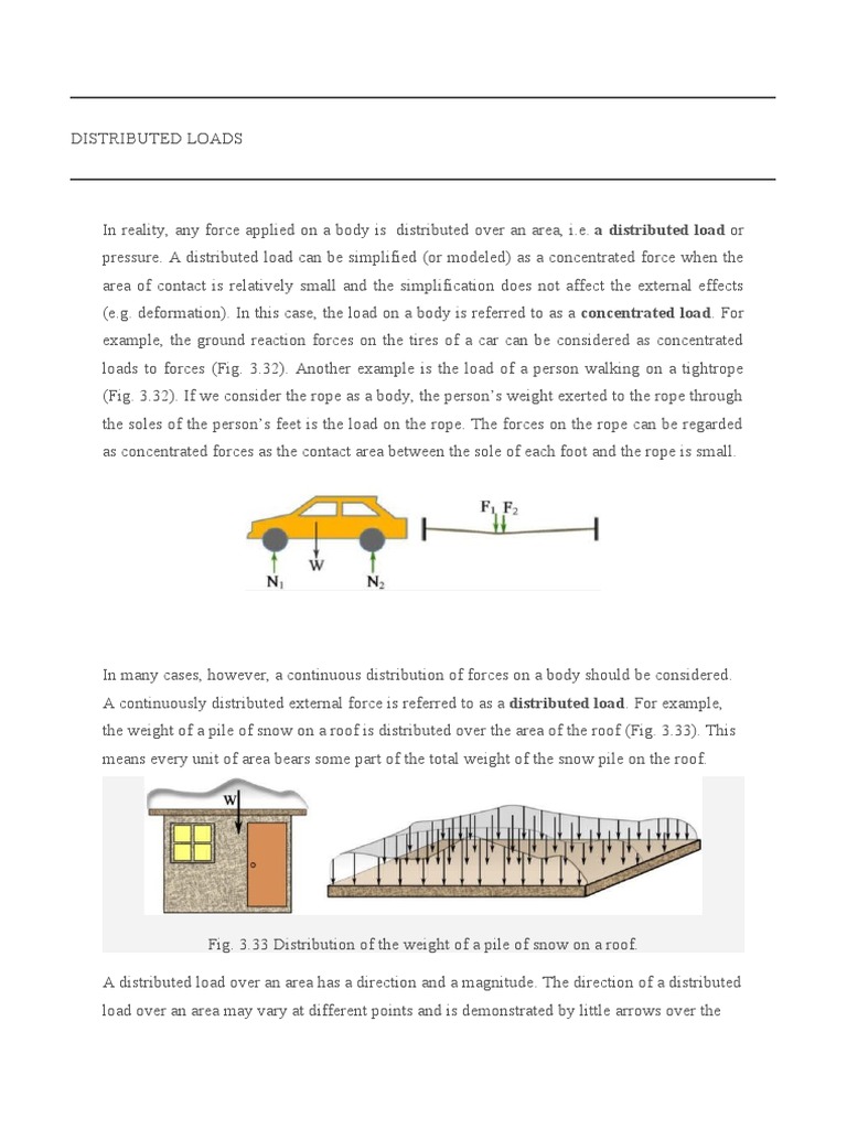Distributed Loads | PDF | Pascal (Unit) | Force