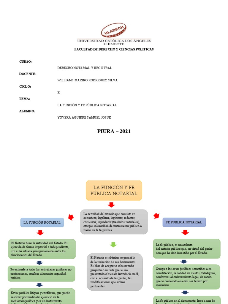 Funcion y Fe Publica Notarial | PDF | Justicia | Crimen y violencia