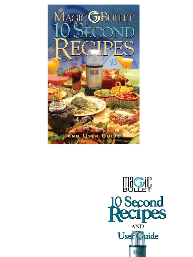 Magic Bullet Recipe Book Eng | PDF | Blender | Boiling