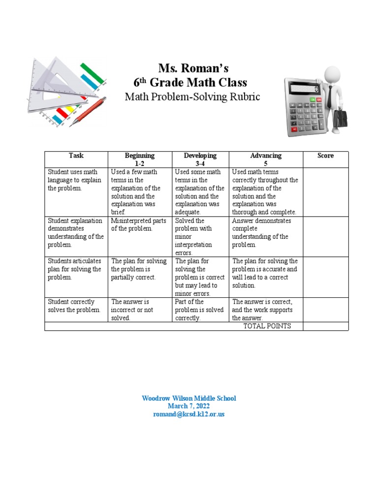 Annotated-Math 20rubric-2022-Drl-1 | PDF