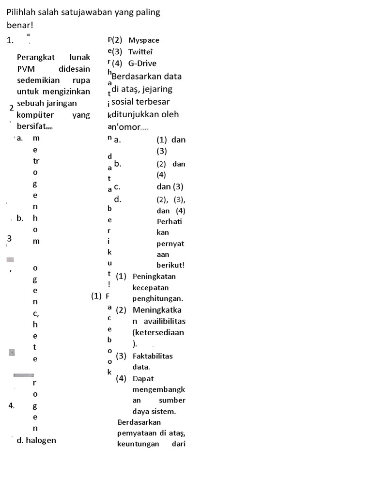 PTS Tik Kelas 9 | PDF