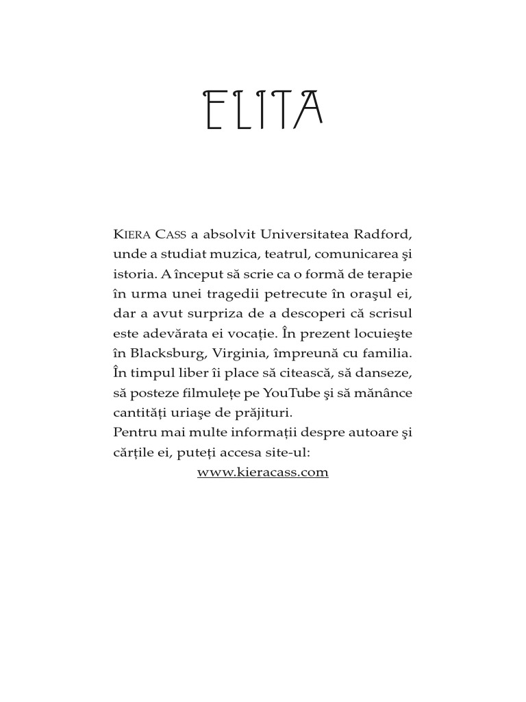 Elita - Kiera Cass | PDF