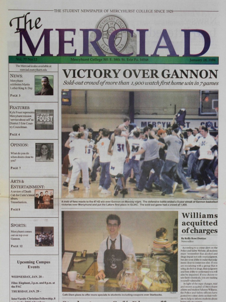 The Merciad, Jan. 28, 2004 | PDF | Capital Punishment | Supreme Courts