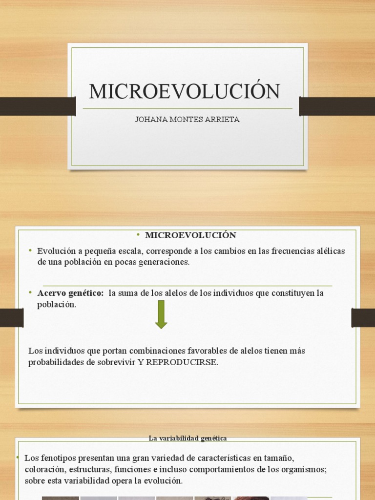 Microevolución 11 | PDF | Evolución | Reproducción