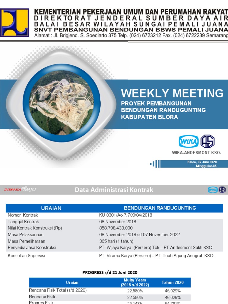 Paparan Bendungan Randugunting 25 Juni 2020 | PDF