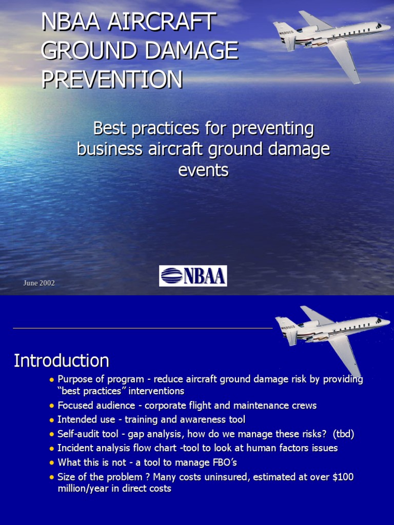 Best Practices For Preventing Business Aircraft Ground Damage Events ...