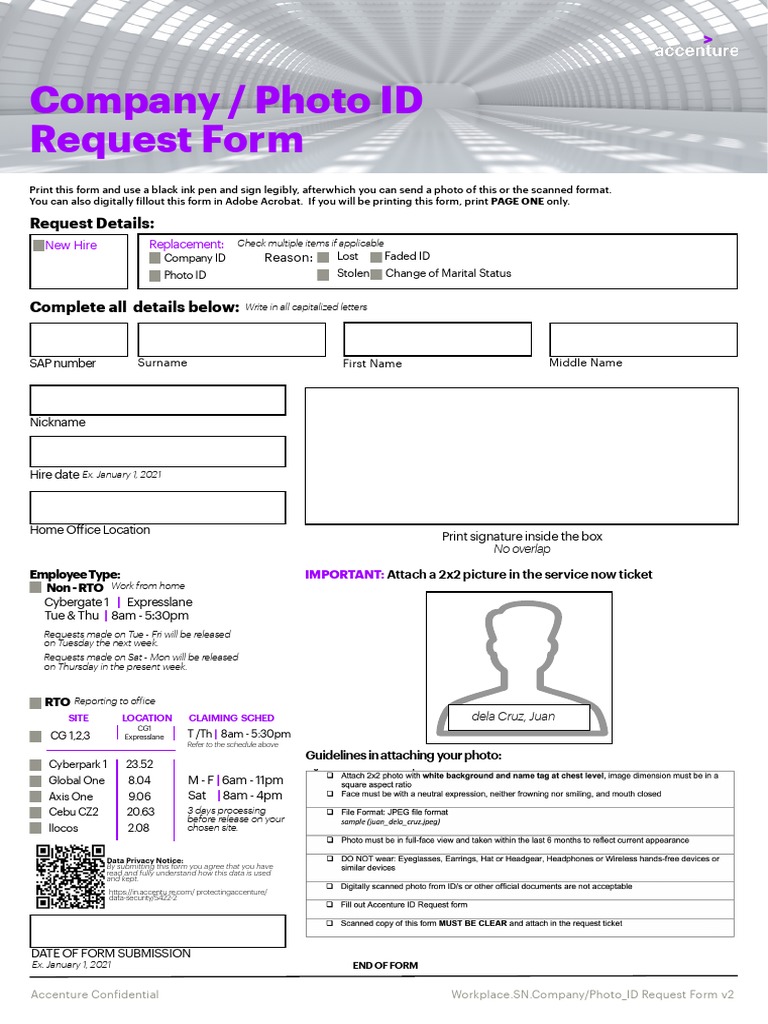 Company ID Request Form 2.0 | PDF | Computing | Privacy
