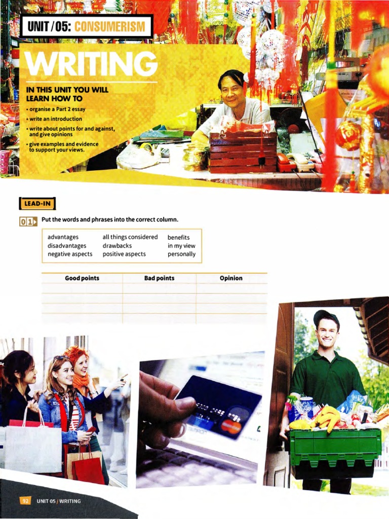 In This Unit You Will Learn How To: - Organise A Part 2 Essay | PDF ...