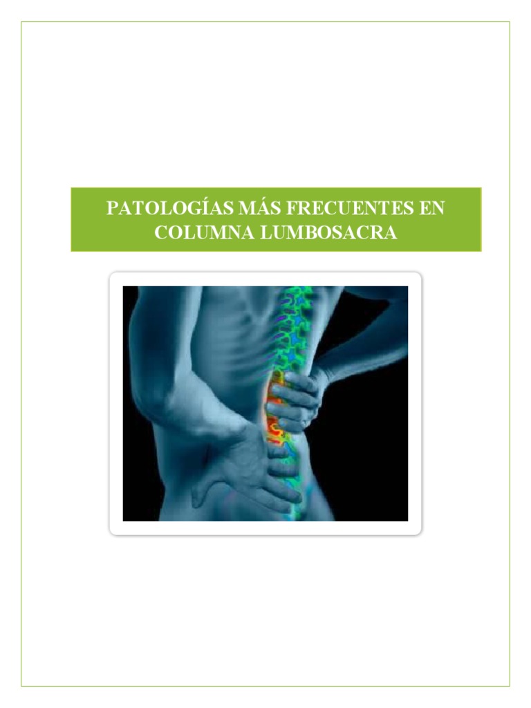 Columna Lumbosacra Grupo A | PDF | Dolor lumbar | Sistema ...