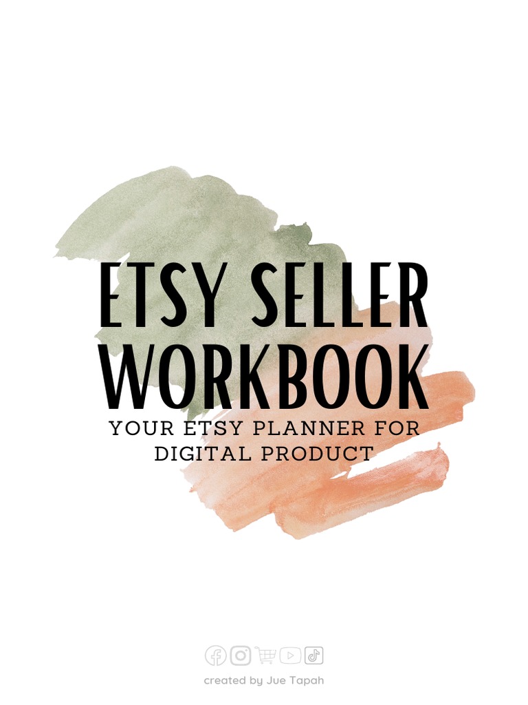 Etsy Seller Workbook: Your Etsy Planner For Digital Product | PDF ...