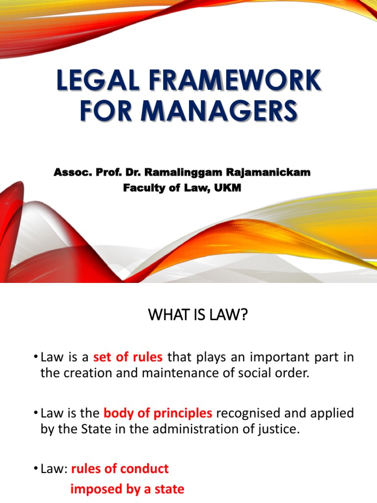 Legal Framework For Managers | PDF | Partnership | Offer And Acceptance