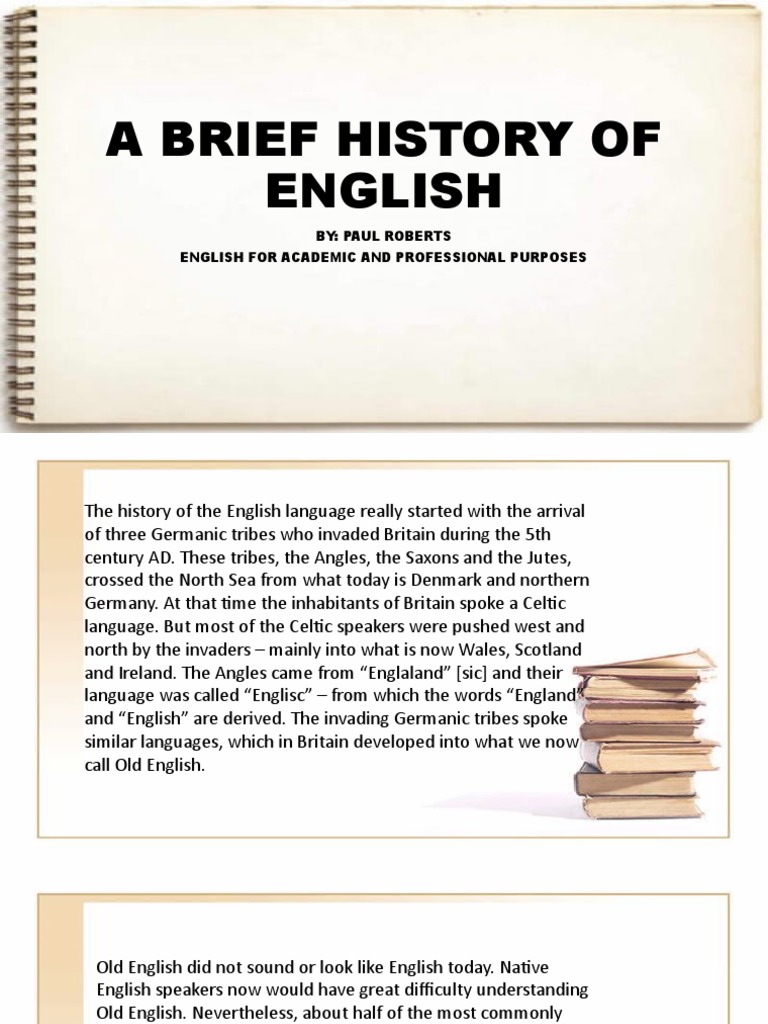 History of the English Language | PDF | English Language | England