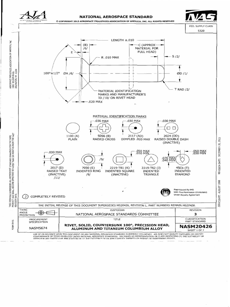 Identifi Ation: National Aerospace Standard | PDF | Chemical Substances ...