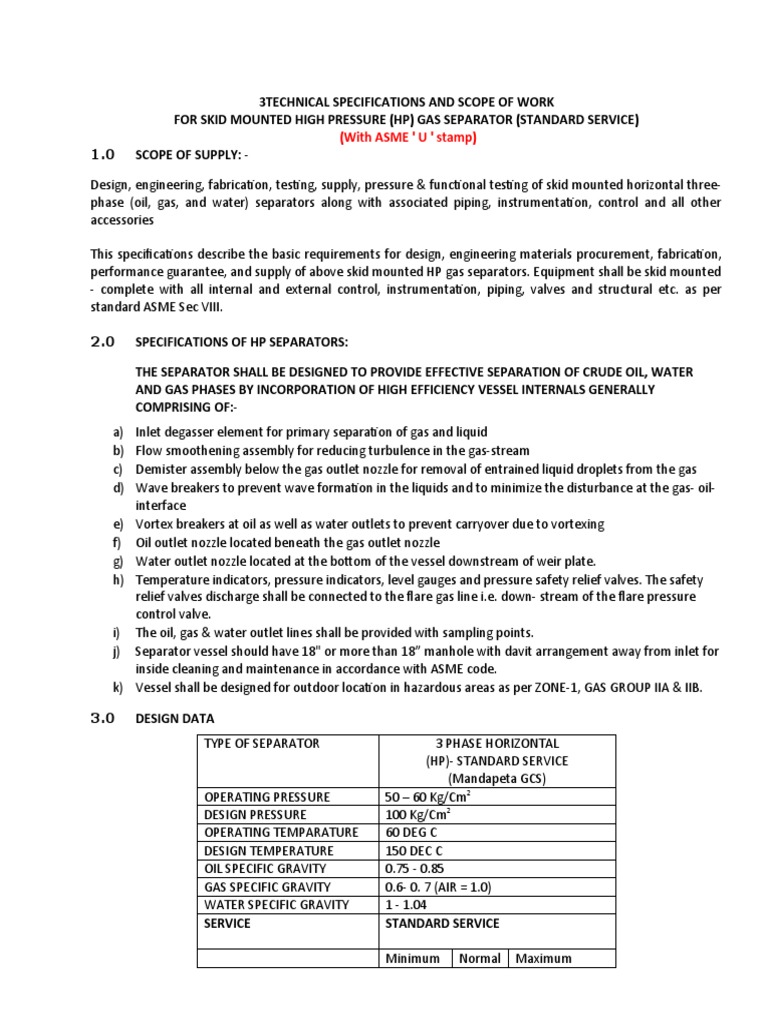 With ASME ' U ' Stamp | PDF | Valve | Liquids