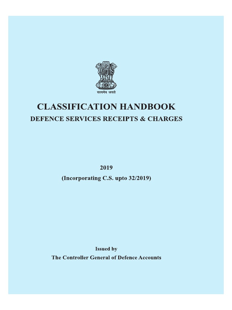 Classification Hand Book | PDF | Receipt | Military