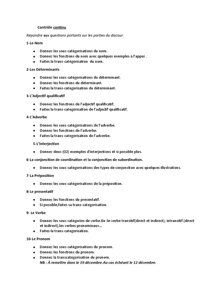 Contrôle Continu | PDF