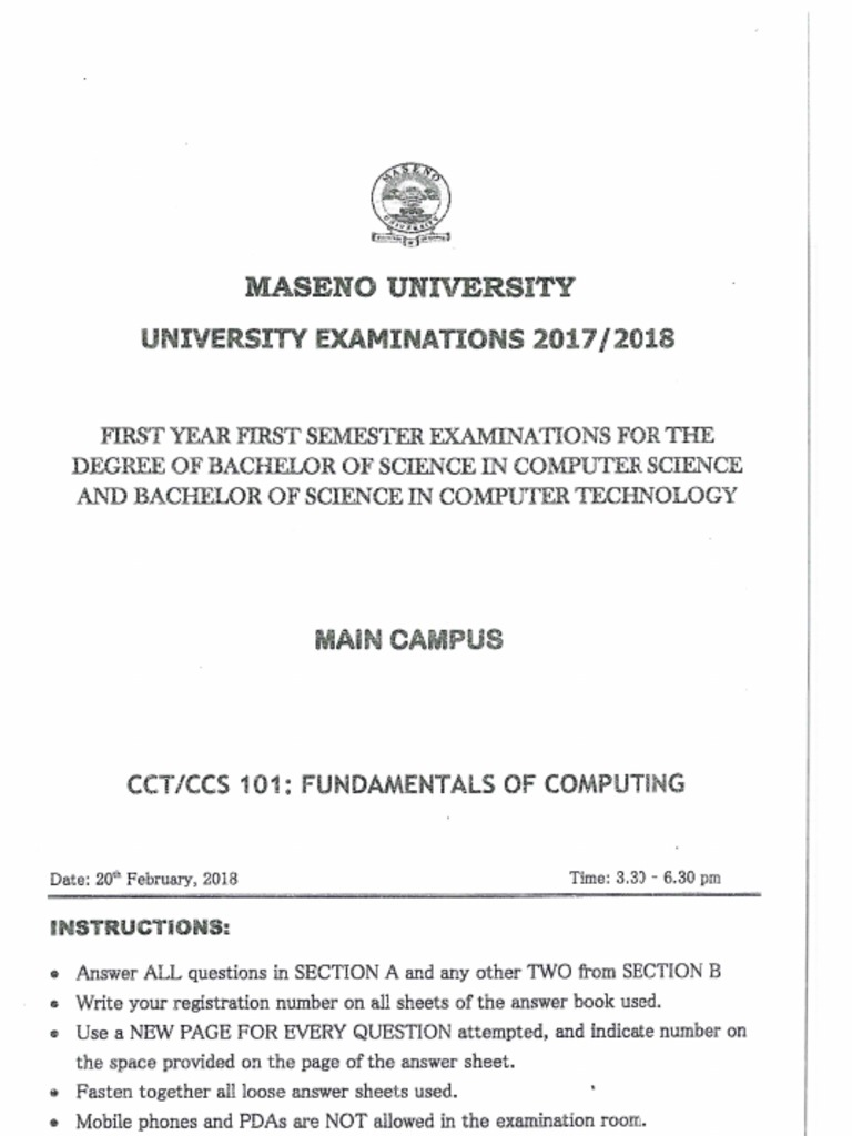 CCT-CCS Past Papers | PDF