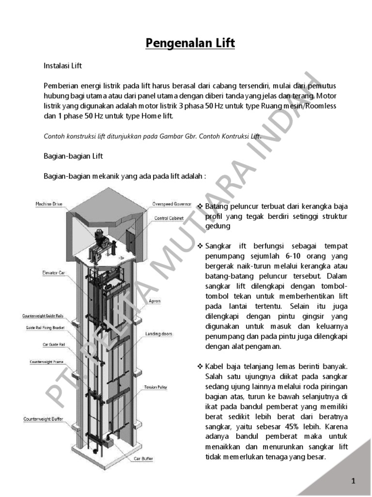 Instalasi Lift | PDF
