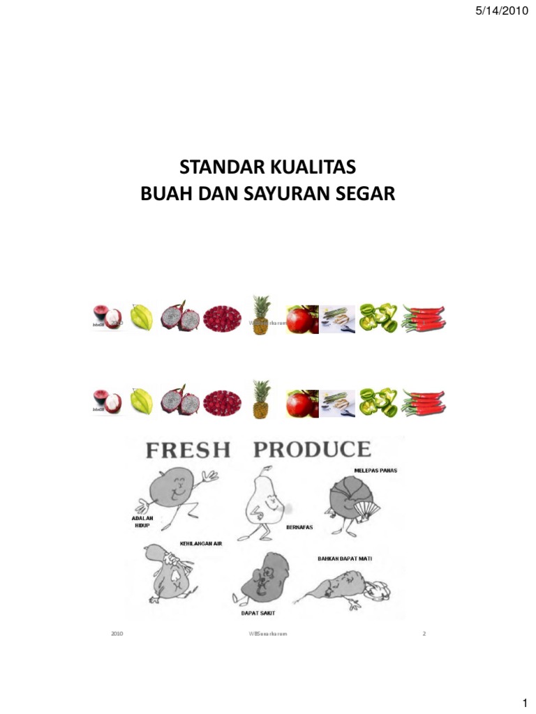 Manfaat Buah dan Sayur Segar | PDF