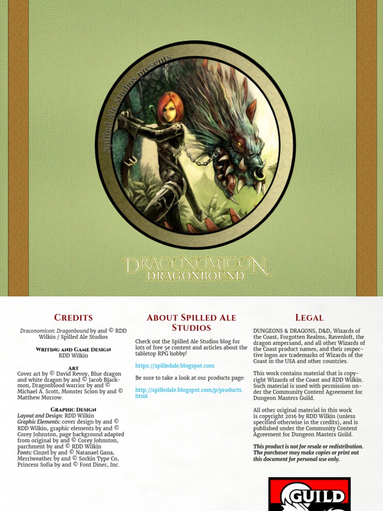 Draconomicon Dragonbound | PDF