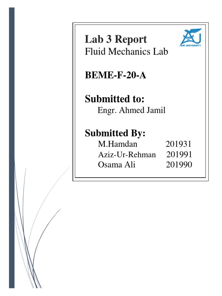 Lab 3 Report PDF | PDF | Viscosity | Fluid Dynamics