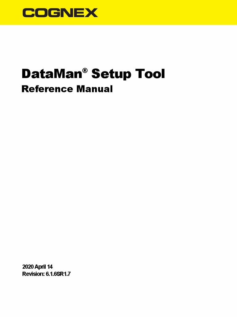 Dataman Setup Tool: Reference Manual | PDF | Computer File | Backup