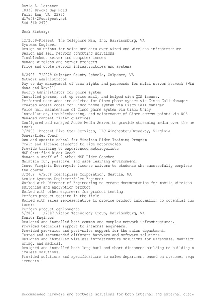 Network Engineer/Wireless Engineer | PDF | Computer Network | Cisco Systems
