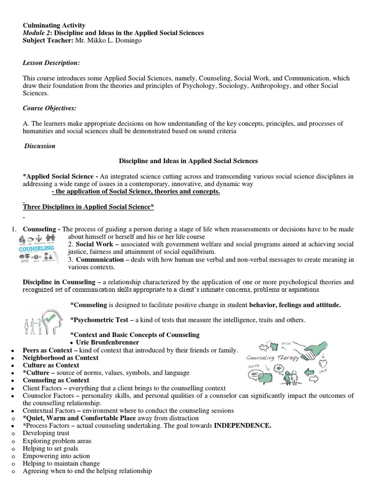 Module 2: Discipline and Ideas in The Applied Social Sciences | PDF ...