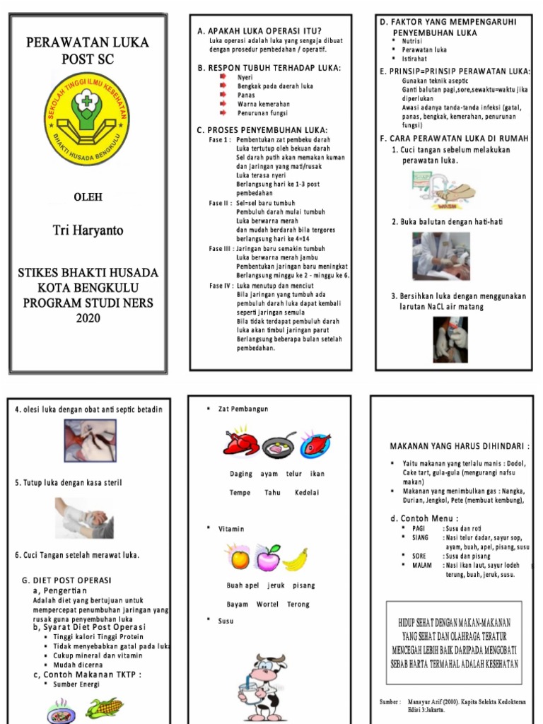 lEAFLET pERAWATAN lUKA SC | PDF