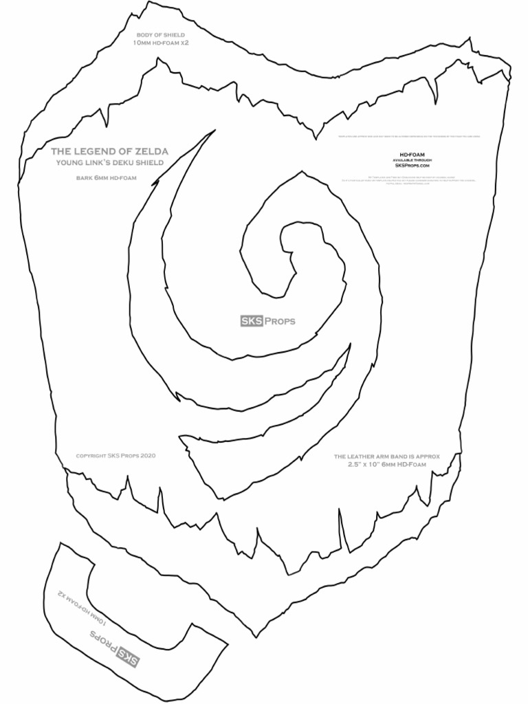 Deku Shield Template SKS Props | PDF
