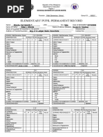 School Form 10 SF10 Learner's Permanent Academic Record For Elementary School | PDF | Cognition ...